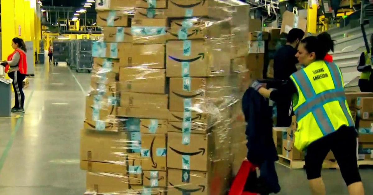 Amazon blames shipping delays on winter storms and ‘record-breaking’ demand