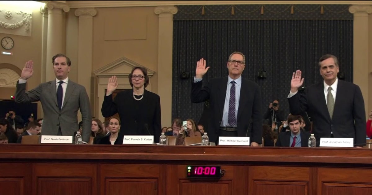 Law experts testify before Congress, world leaders talk Trump on hot mic