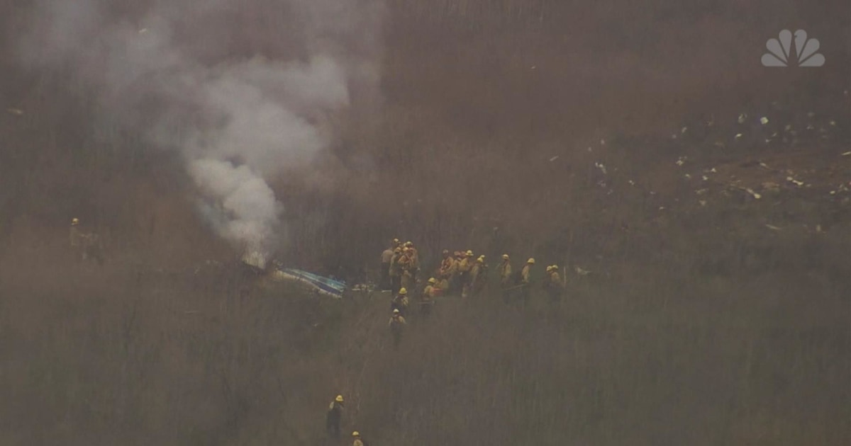 Kobe Bryant crash aftermath captured on video