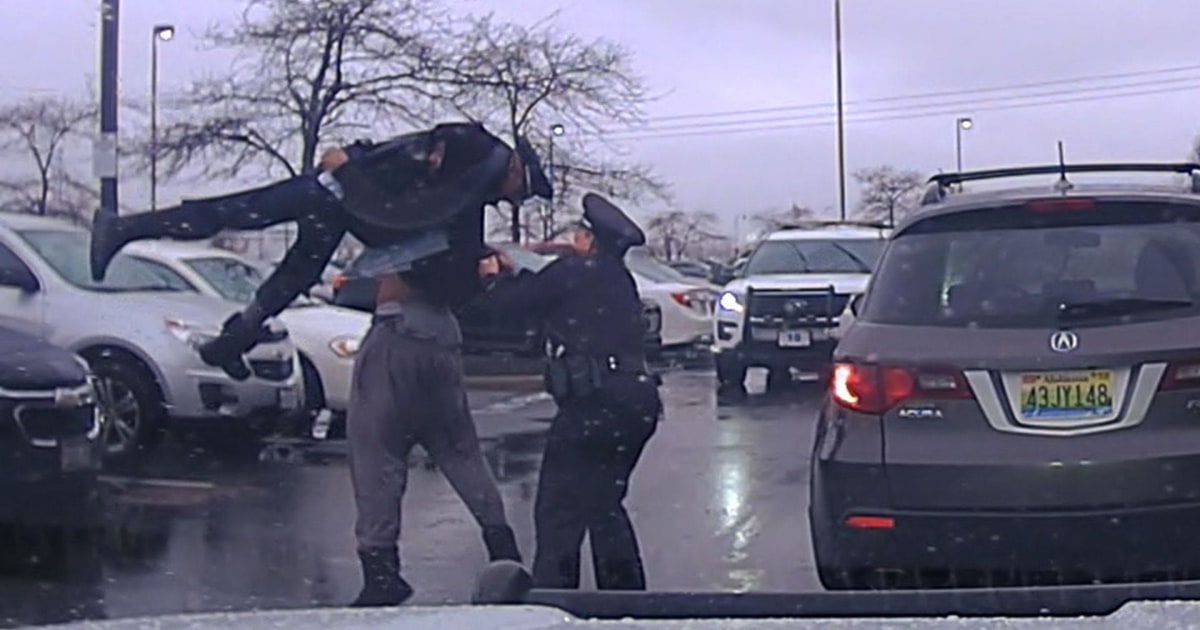 Dashcam video shows college football player slamming Ohio officer to ground