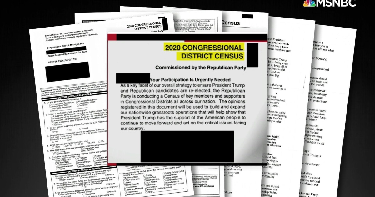 Republicans mail out fake census documents