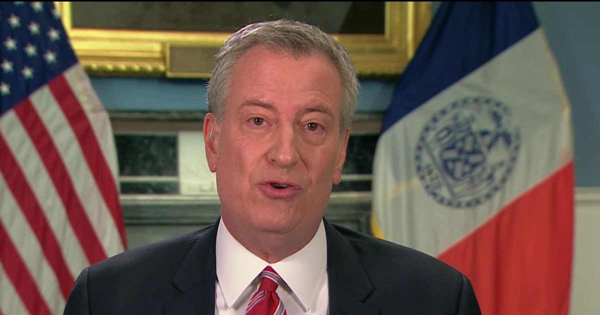 Mayor Bill de Blasio: If 'the president doesn't act, people will die'