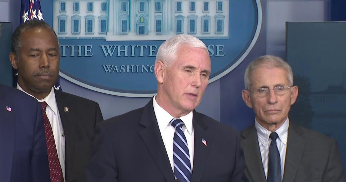 Pence says he will be tested after staffer is diagnosed with coronavirus
