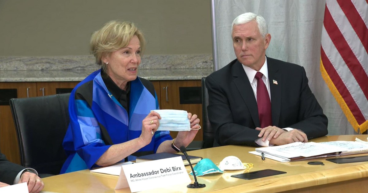 Pence meets with mask manufacturer 3M to discuss coronavirus outbreak