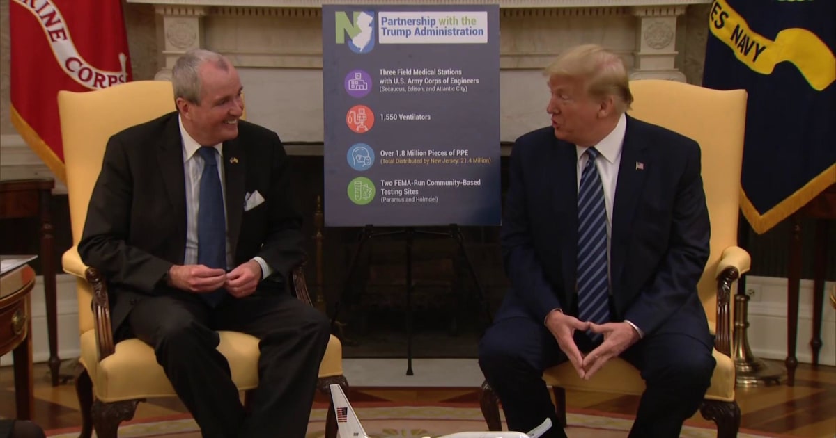 Gov. Murphy thanks Trump for coronavirus relief during New Jersey's ...