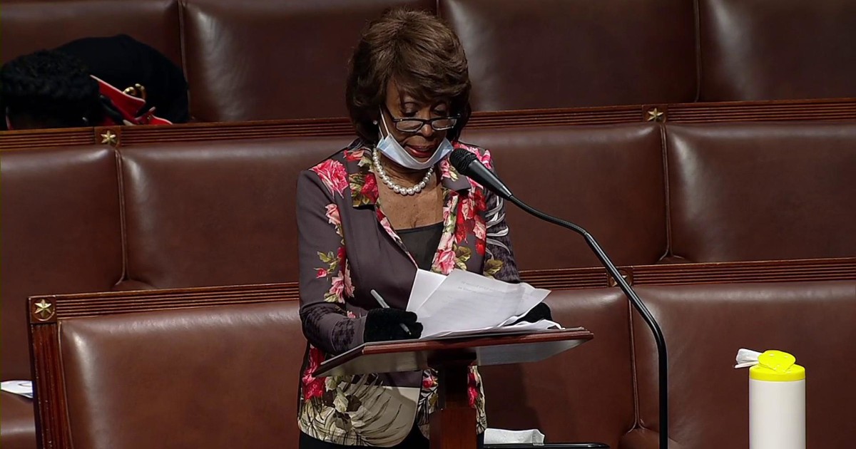 Maxine Waters dedicates relief bill to sister who is dying of coronavirus