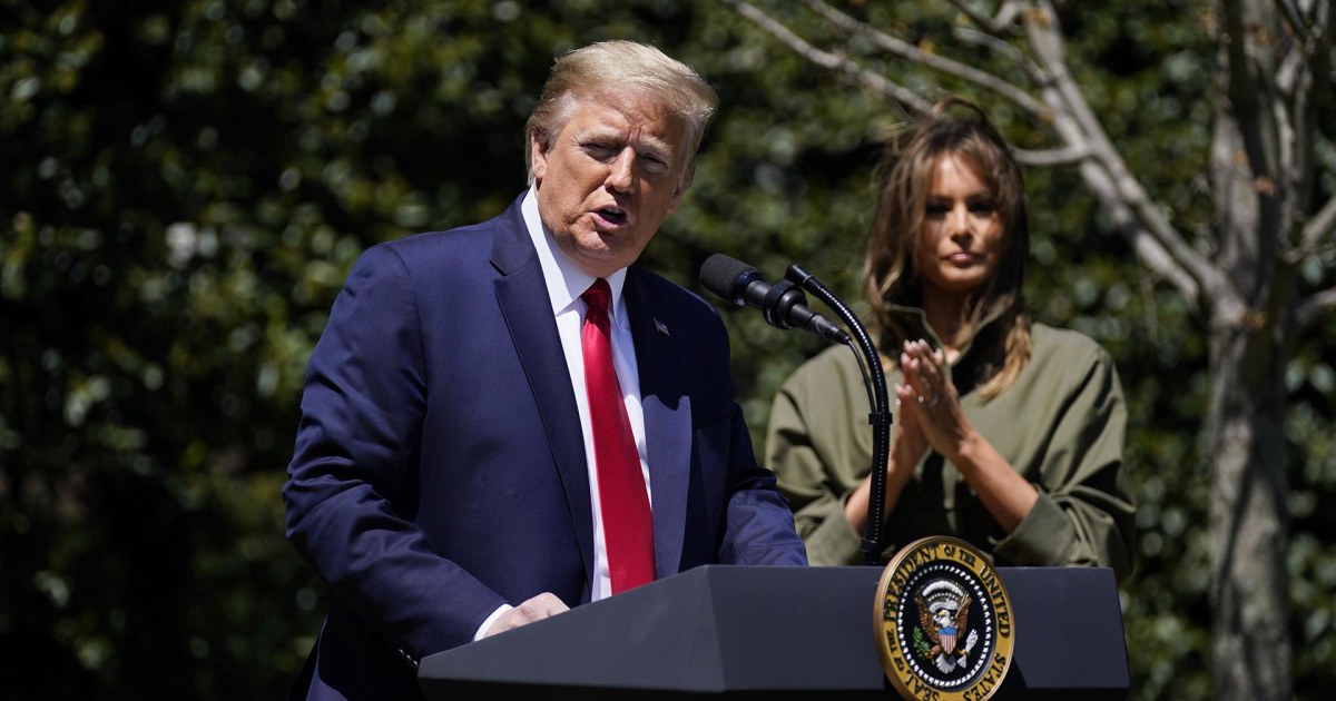 Trump announces efforts to reopen national parks at Earth Day event