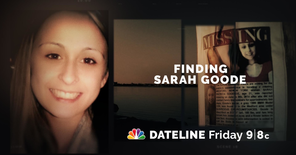 DATELINE FRIDAY PREVIEW: Finding Sarah Goode