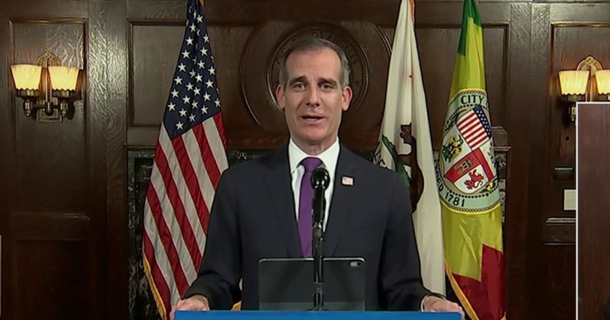 L.A. Mayor Eric Garcetti outlines eventual steps for beach reopening