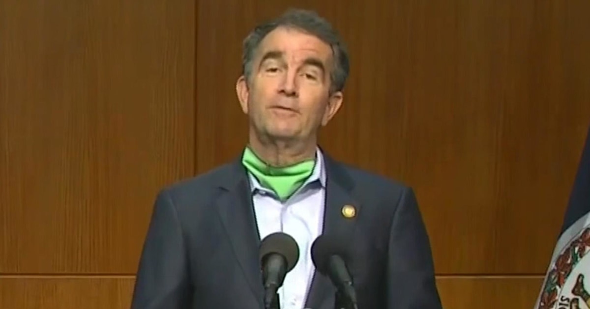 Virginia governor makes masks mandatory inside public places