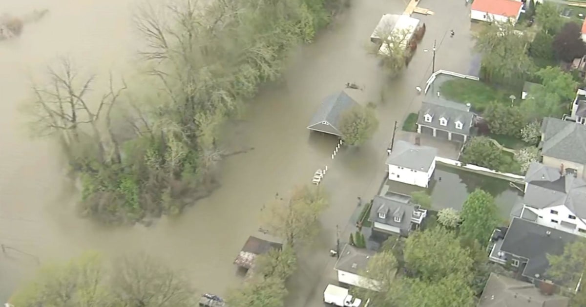 Michigan lakes flood surrounding areas after days of heavy rain