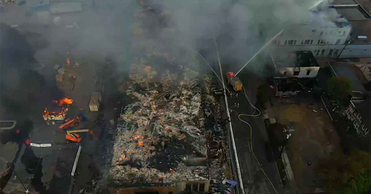 Drone footage shows Minneapolis burning buildings after George Floyd ...