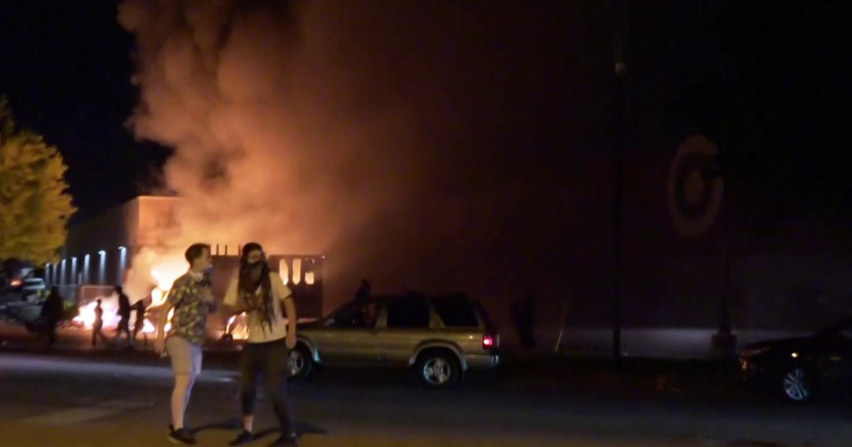 Fires rage at Target store in Minneapolis amid chaotic protests