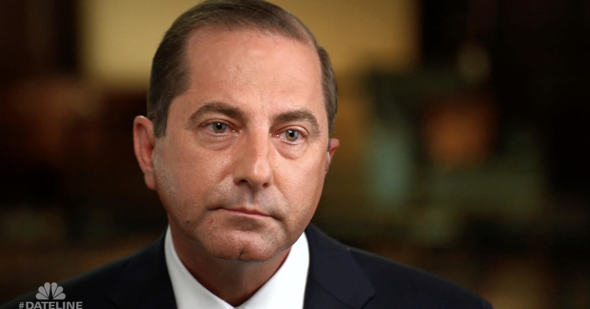 Sec. Azar on States Reopening Even If They Don’t Meet WH Guidelines ...