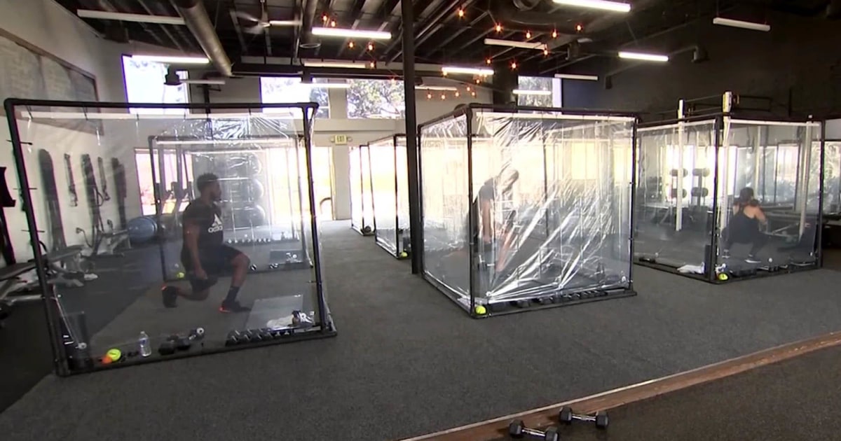 Workout pods combat coronavirus restrictions at Southern Californian gym