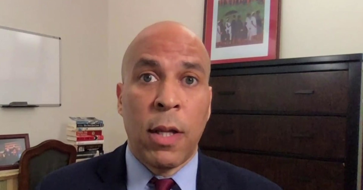 Sen. Booker: We have all made a decision to treat everything with ...