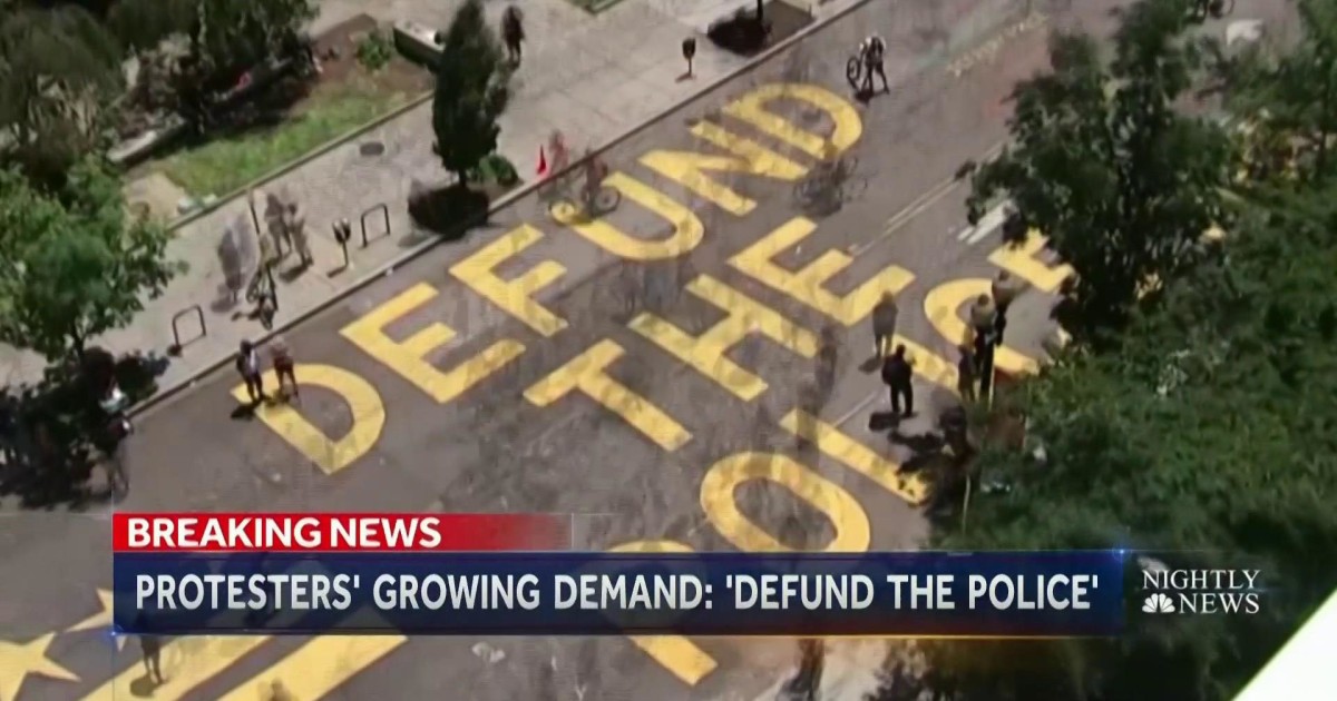 Protesters call to defund the police after death of George Floyd