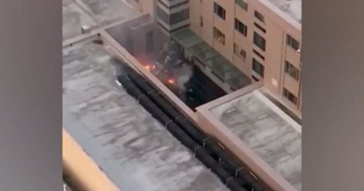 Fire seen burning in backyard of Chinese Consulate in Houston