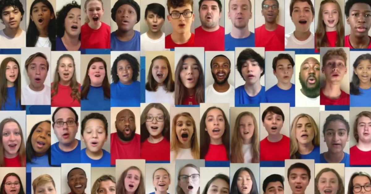 Watch singers from around the U.S. sing the national anthem to open the DNC
