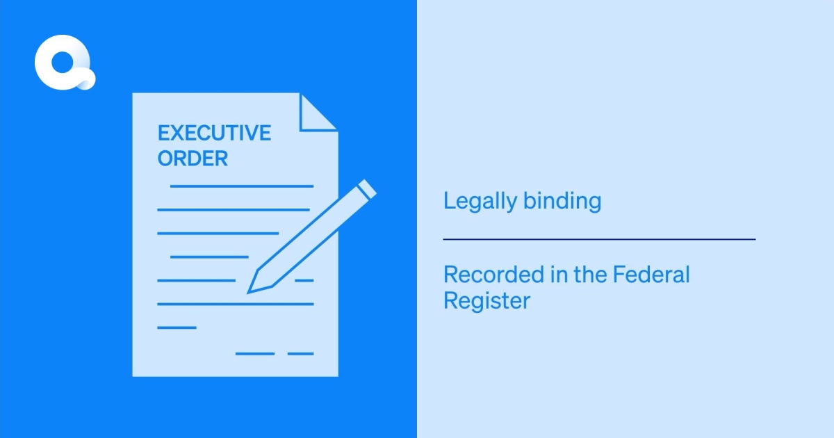 What's the difference between an executive order and an executive ...