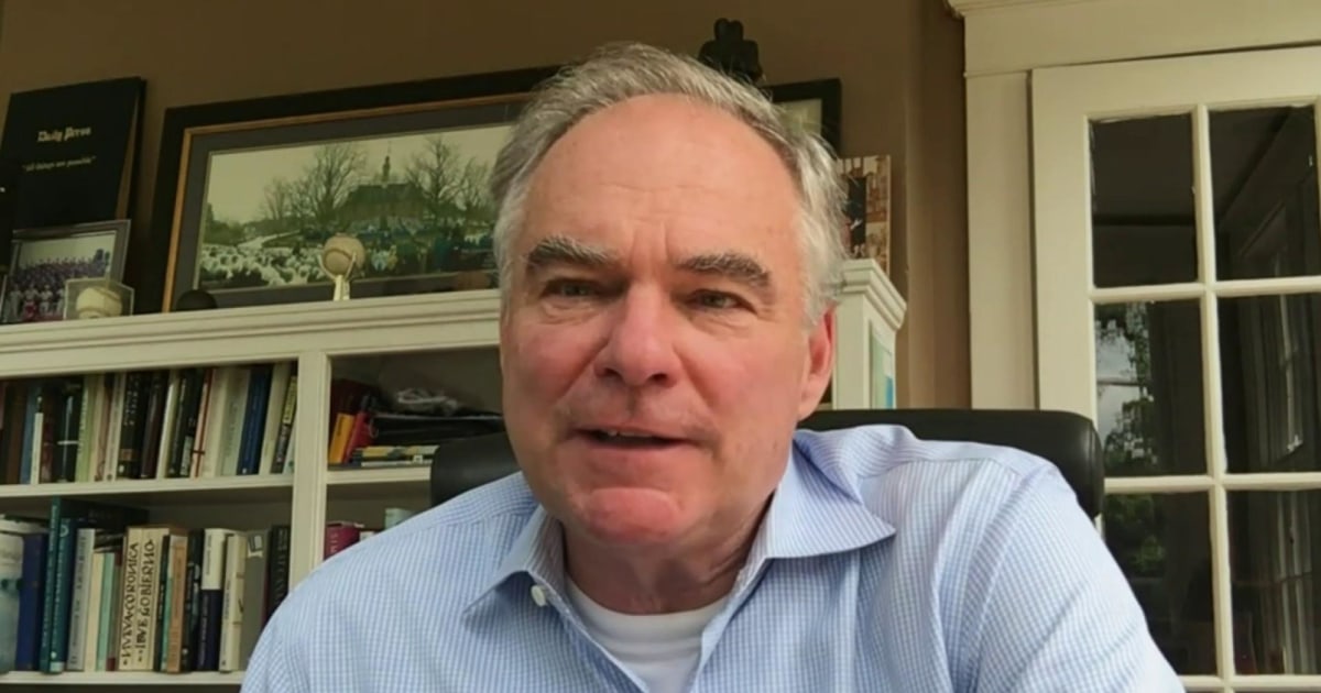 Tim Kaine speaks about Kamala Harris ahead of vice presidential ...
