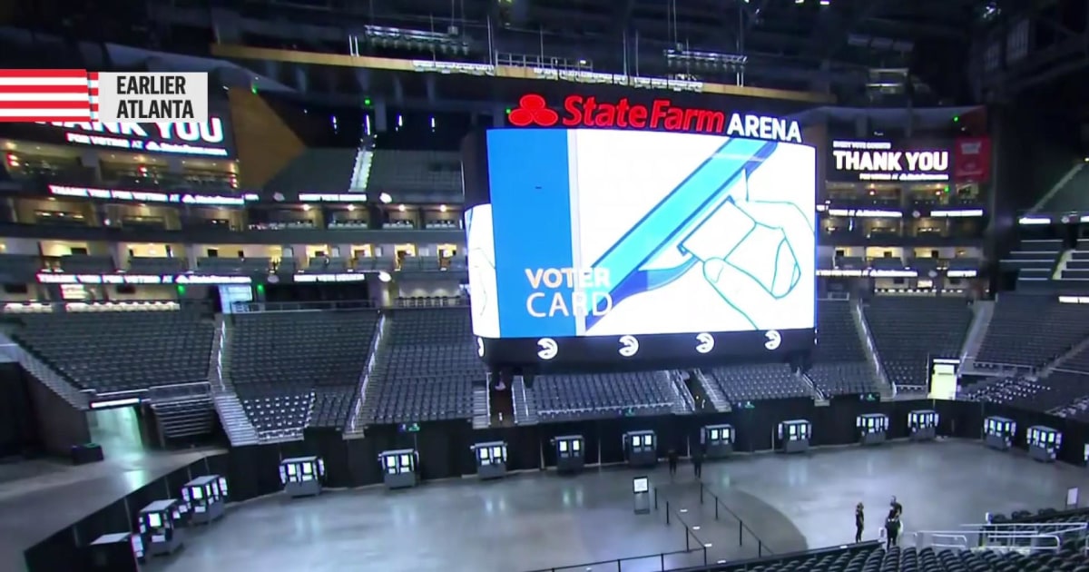 Atlanta Hawks turn arena into state's largest polling place