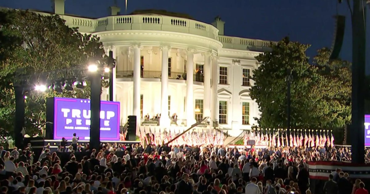 Big crowd, few masks seen ahead of Trump speech