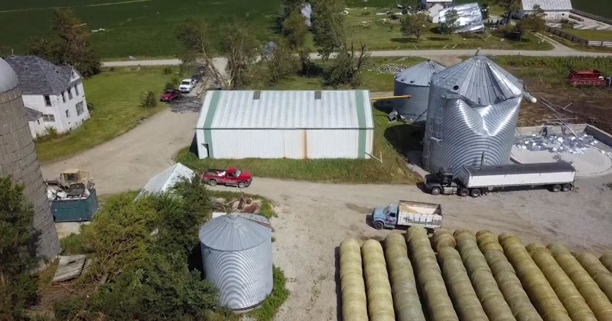 Iowa farms devastated by strong storm