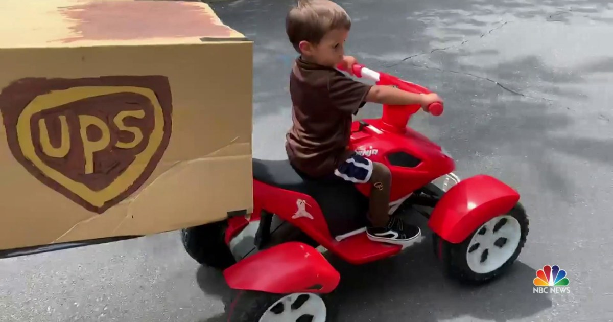 3-year-old forms sweet bond with local UPS driver