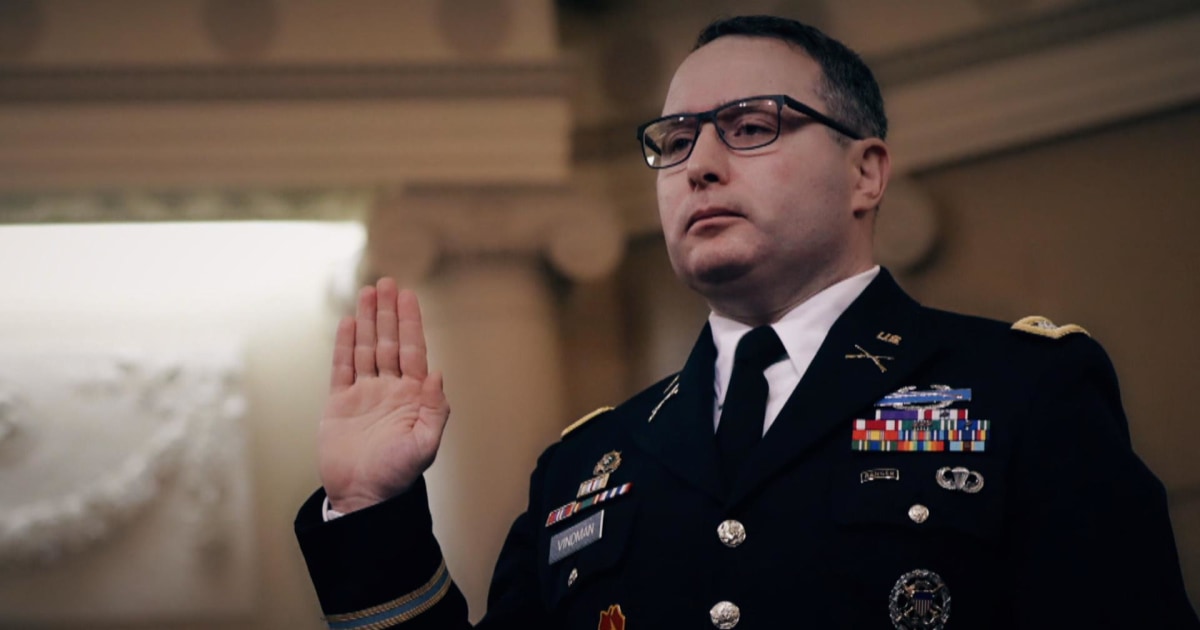 Extended interview: Lt. Col. Alexander Vindman (Part 1)