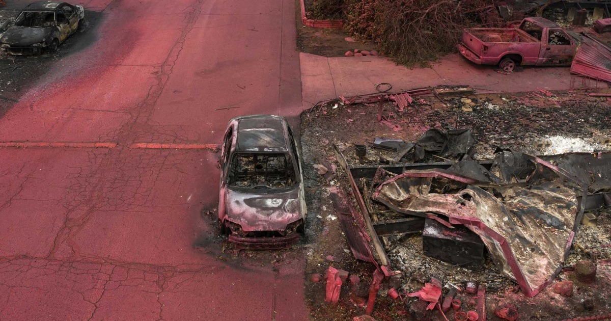 Drone video reveals apocalyptic scenes after wildfire torches Oregon town