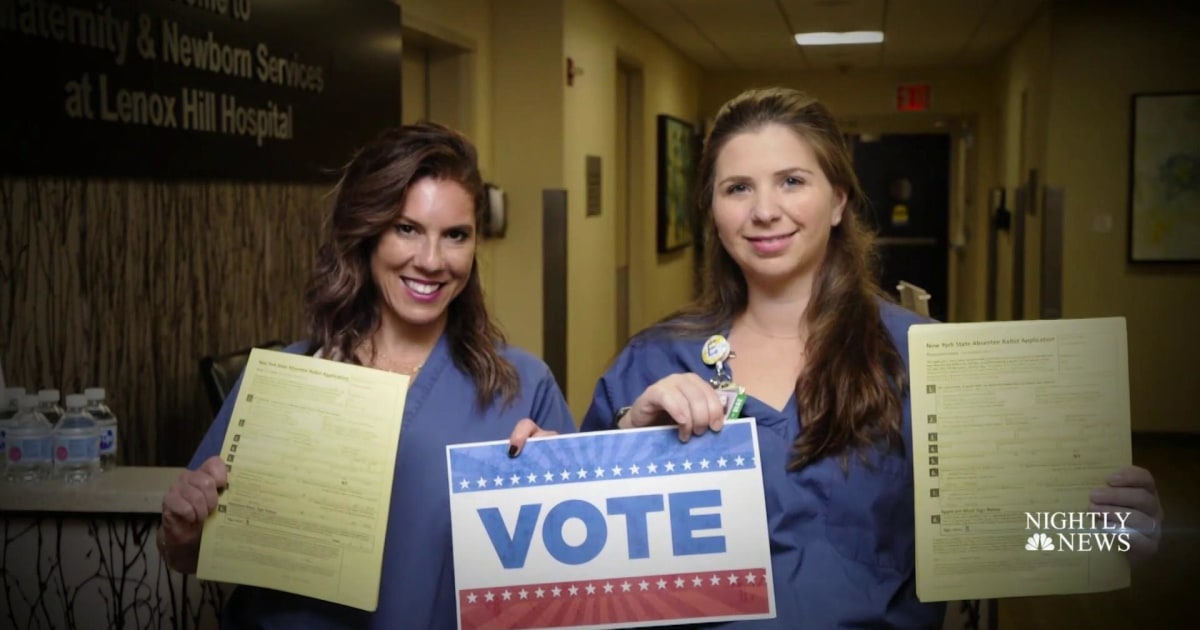 Nurses ensure sick patients can vote in upcoming elections