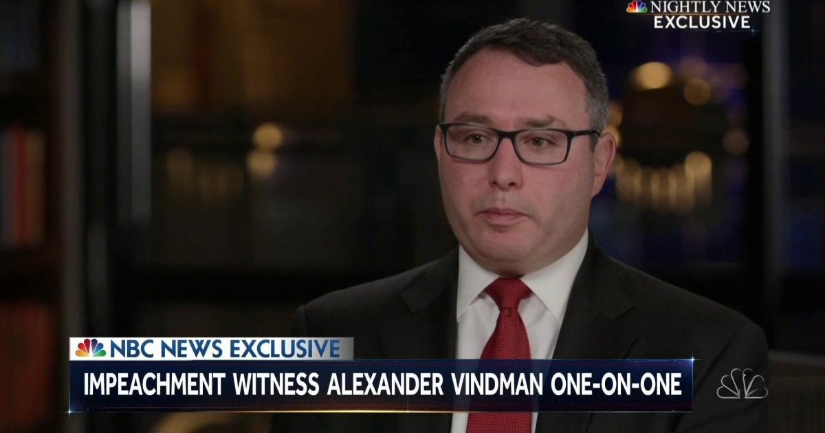 One-on-one with Lt. Col. Alexander Vindman