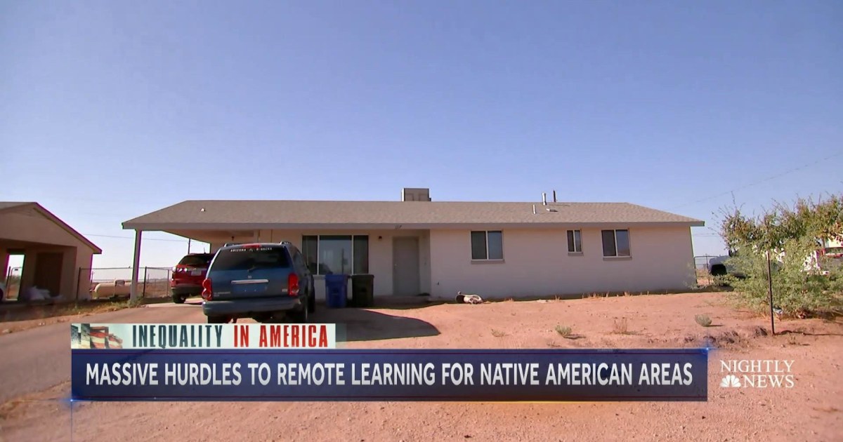 Underfunded Native American communities struggle with remote learning