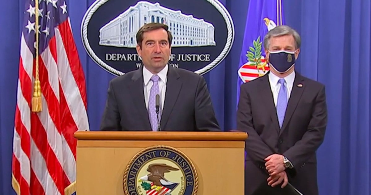 DOJ, FBI announce indictment of eight Chinese agents for Operation Fox Hunt