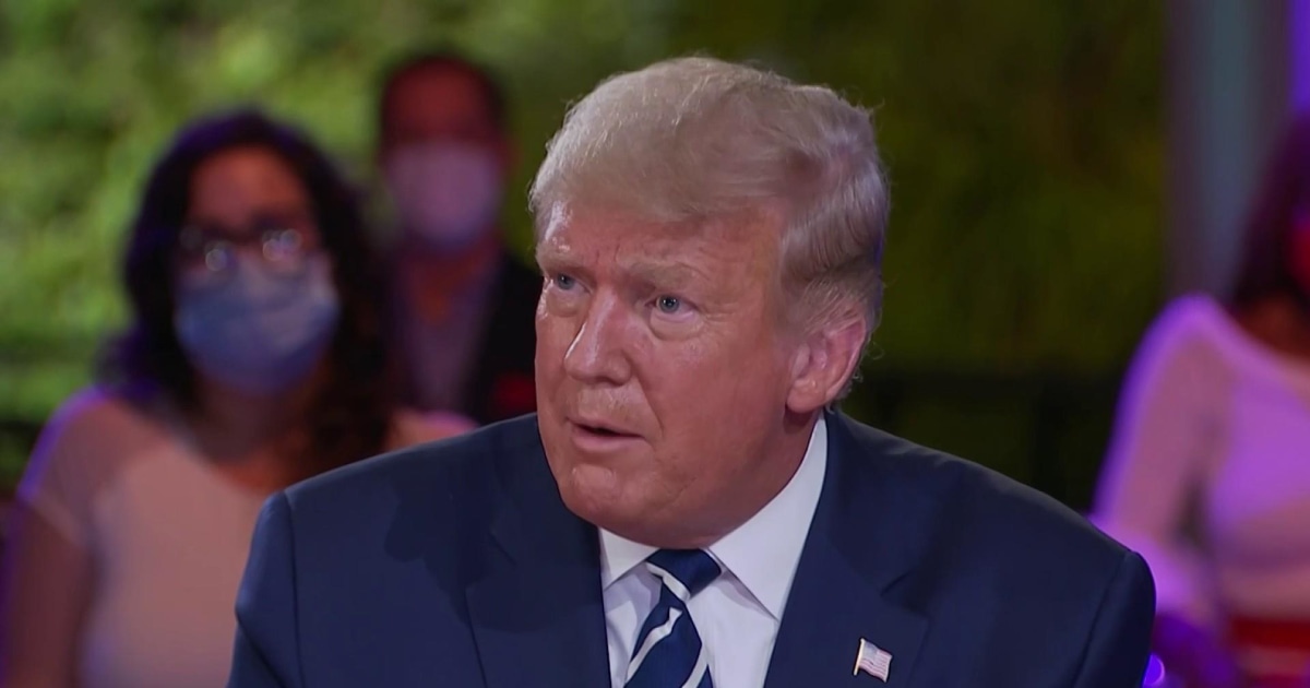 Trump questioned if his opinion on mask wearing changed after ...