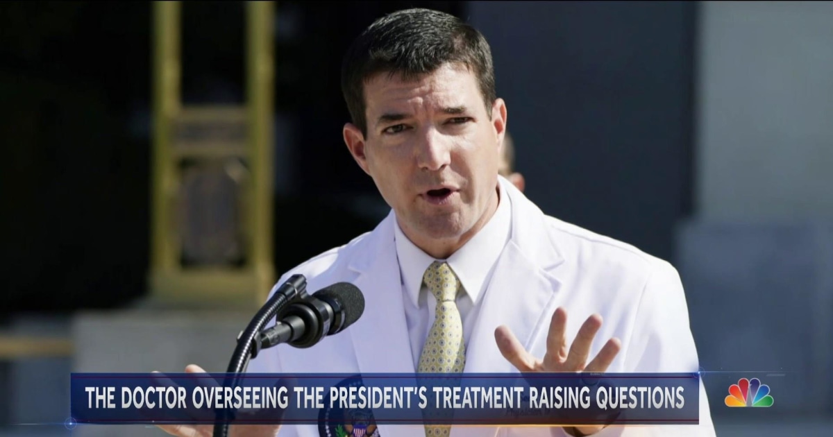 Who is Dr. Sean Conley, President Trump’s physician?