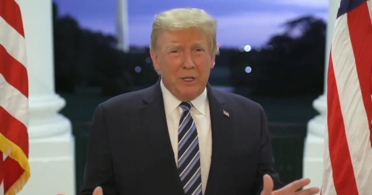 Trump posts video from White House after returning from Walter Reed