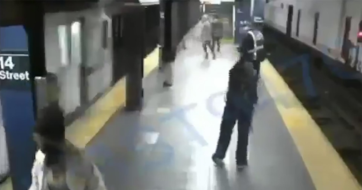 WATCH: Apparent surveillance video shows man pushing woman onto NYC ...