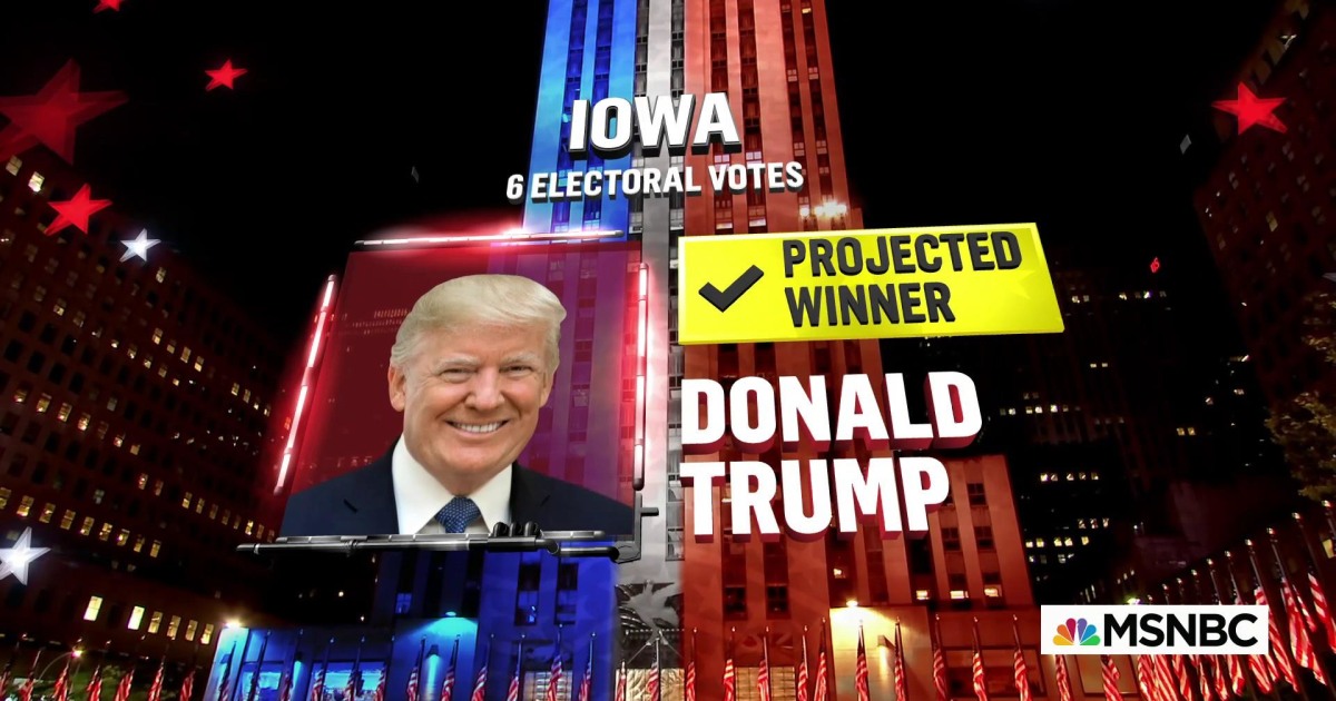 Trump wins Iowa, NBC News projects