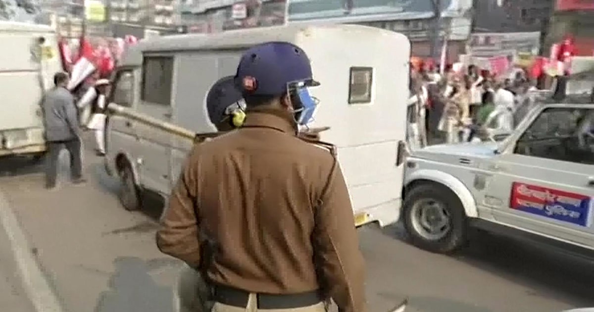 Indian police baton-charge protesters over agricultural reforms