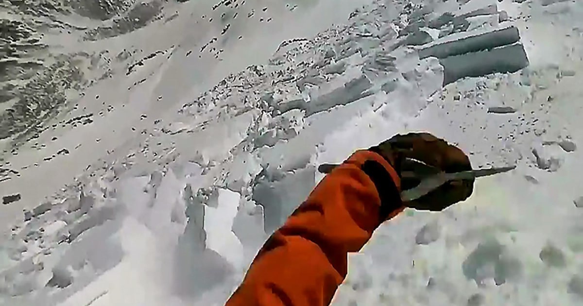 Colorado avalanche survival caught on camera