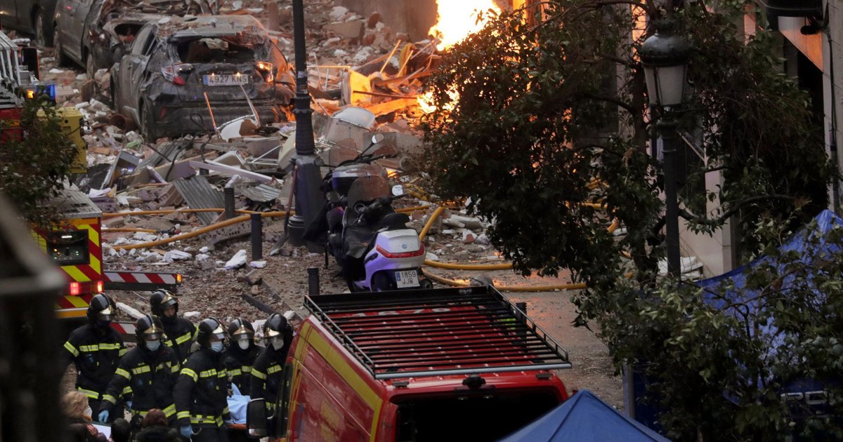 Deadly explosion smashes building in Madrid, Spain