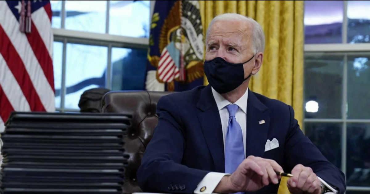 Biden takes immediate action on first 100 days agenda