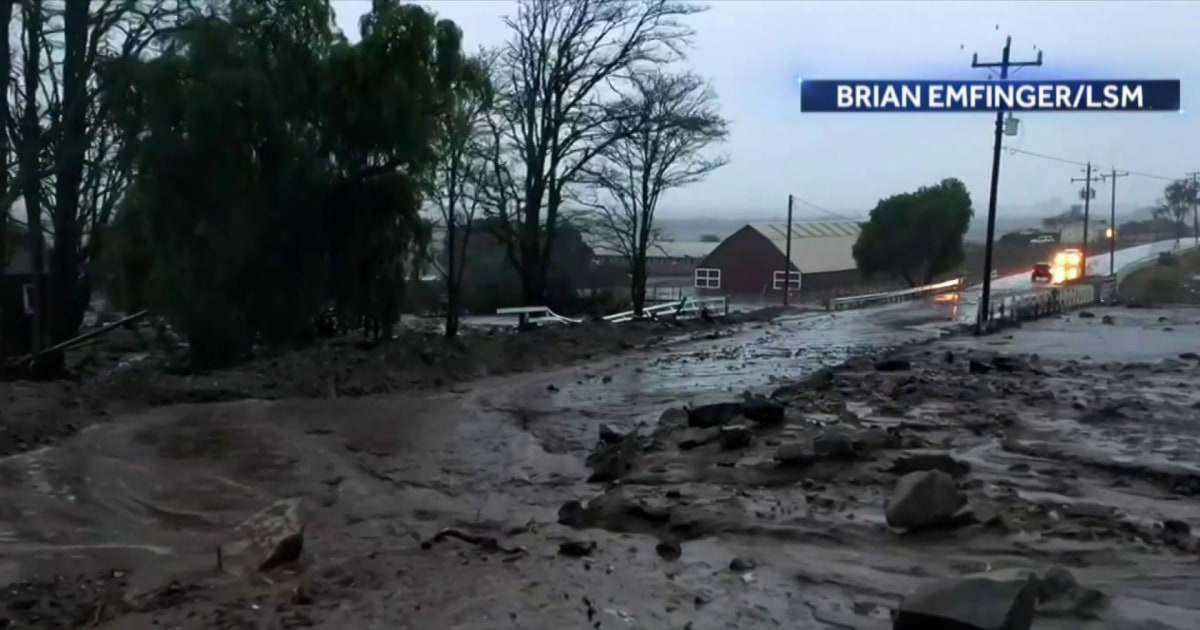 Extreme weather triggers mudslides in California