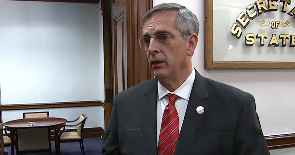 Georgia Secretary of State Brad Raffensperger says Trump claims on ...