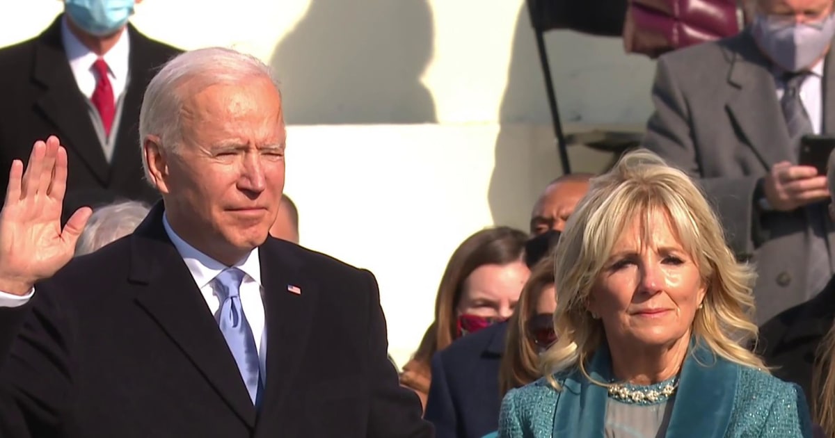 WATCH: Joe Biden is sworn in as President of the United States