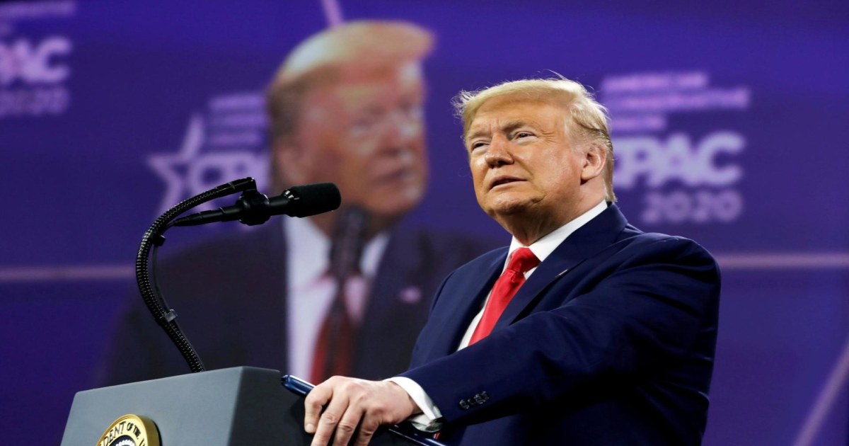 Trump gives first speech since leaving office