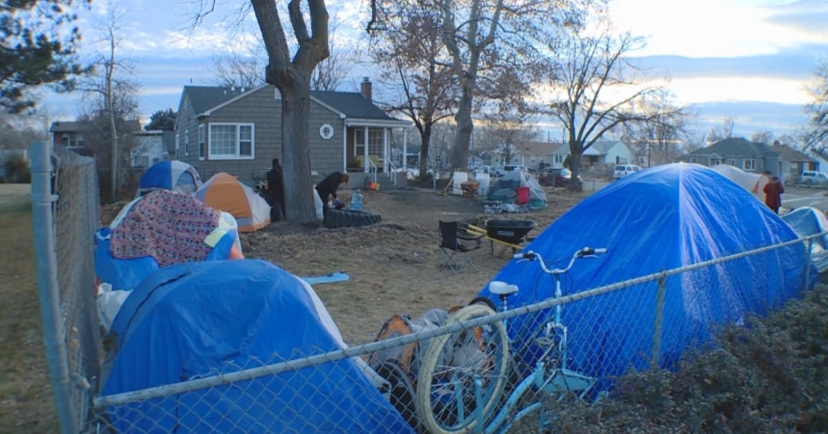 Utah man hosts camp for homeless in front yard