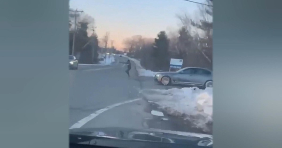 Video shows dramatic road rage incident and shootout in Massachusetts
